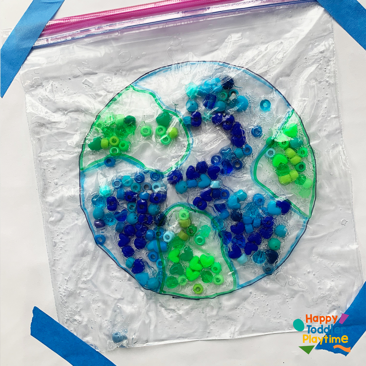 Earth Day Sensory Bag for Kids - Happy Toddler Playtime