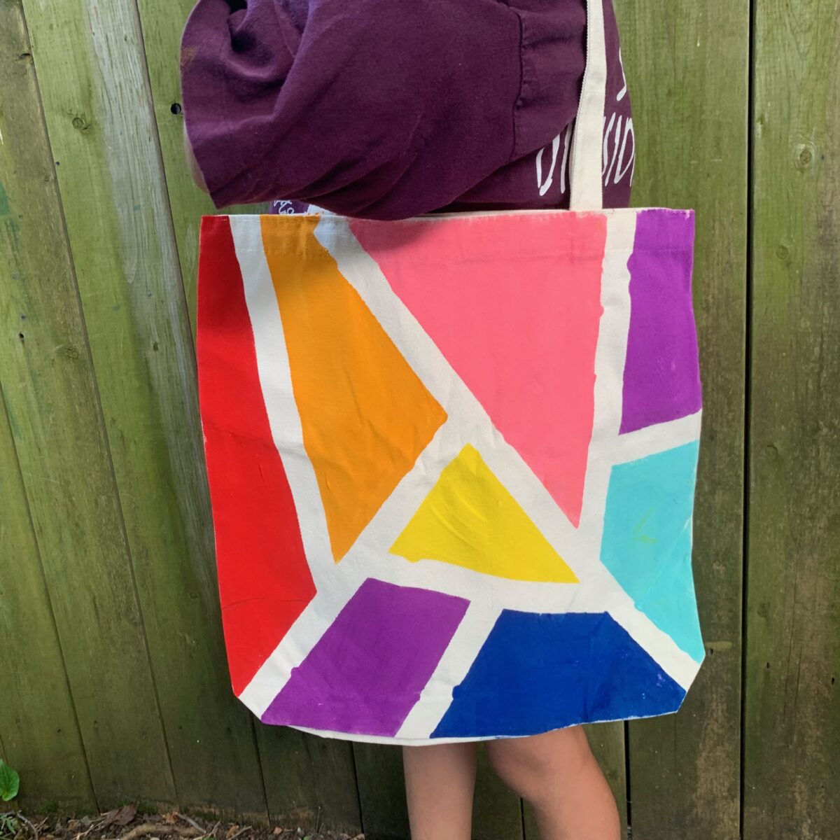 Painted Canvas Bag Craft for Kids - Happy Toddler Playtime