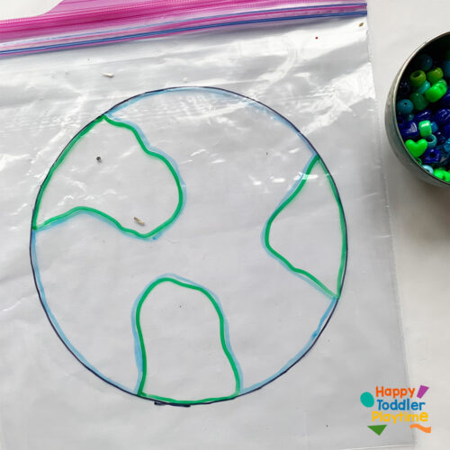Earth Day Sensory Bag for Kids - Happy Toddler Playtime