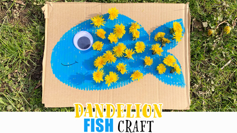 Dandelion Fish Craft: Fine Motor Spring Craft for Kids - Happy Toddler ...