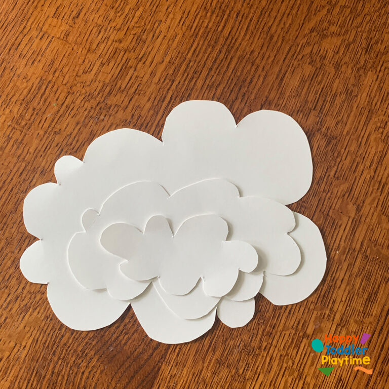 3D Rain Cloud Craft for Kids - Happy Toddler Playtime