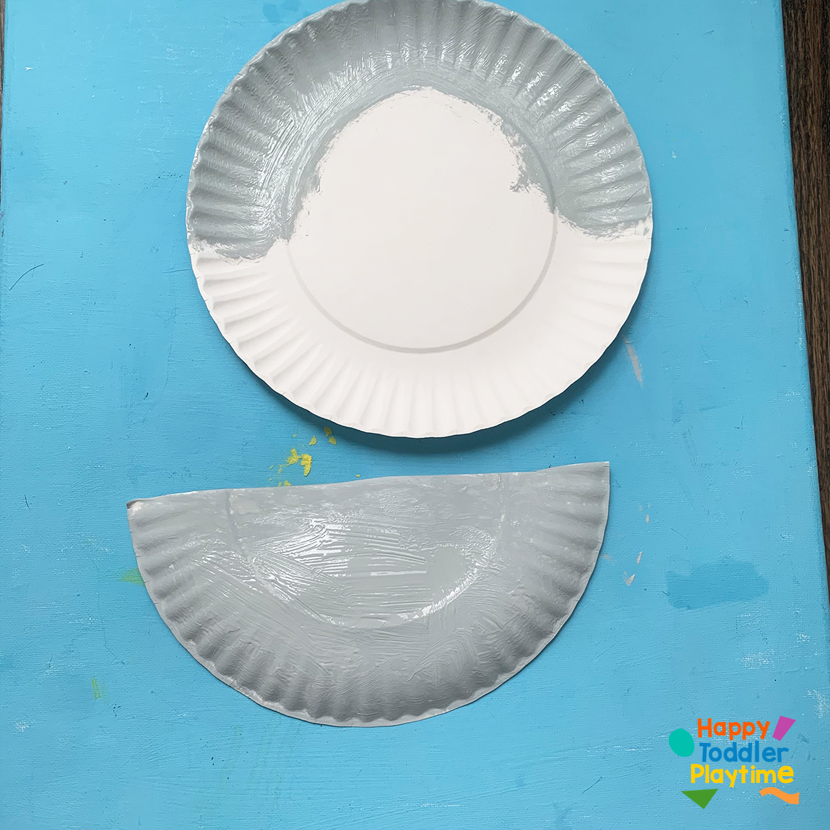 Baby Yoda Paper Plate Craft - Happy Toddler Playtime