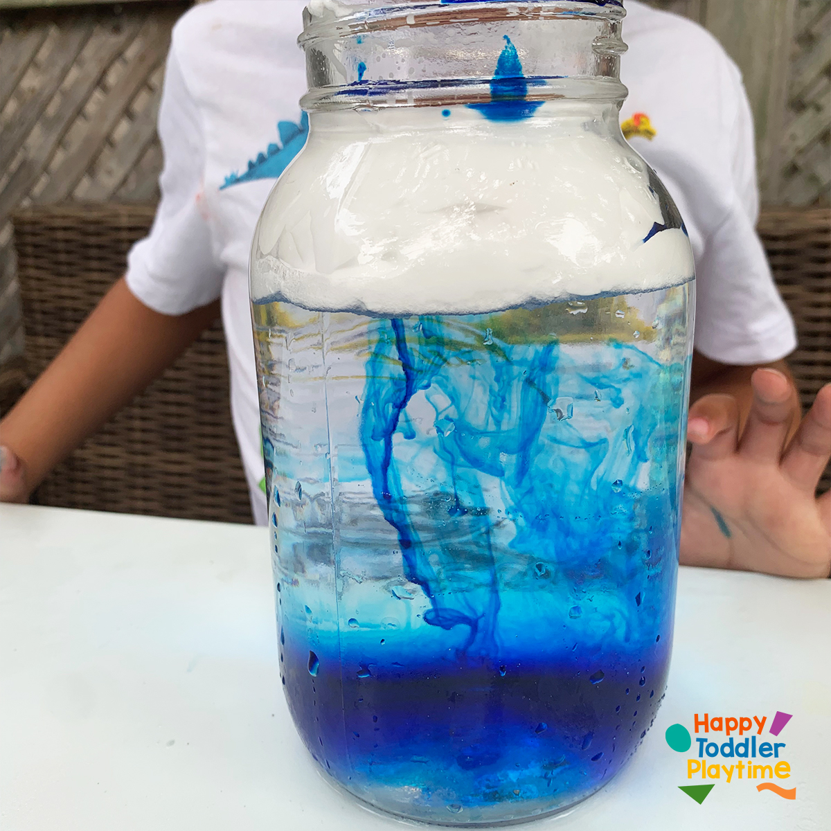 Rain Cloud in A Jar: Easy Spring Science Experiment - Happy Toddler ...