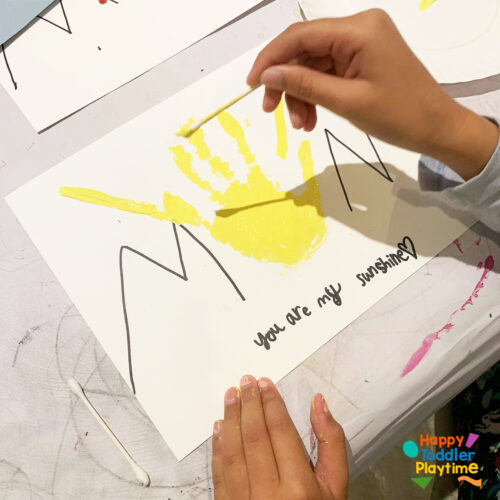 You Are My Sunshine Handprint Card for Mother's Day - Happy Toddler ...