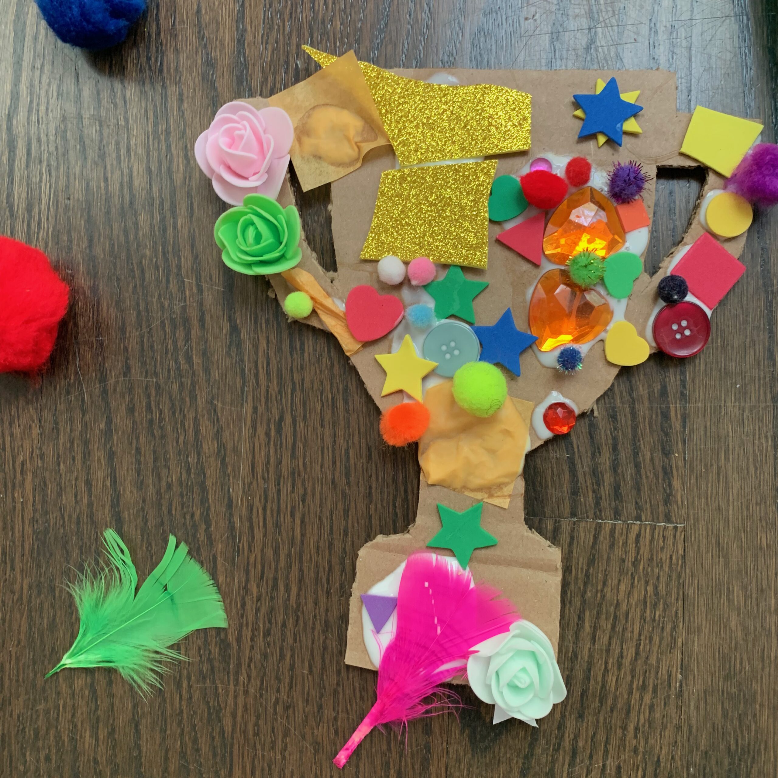 Trophy Card for Father's Day - Happy Toddler Playtime