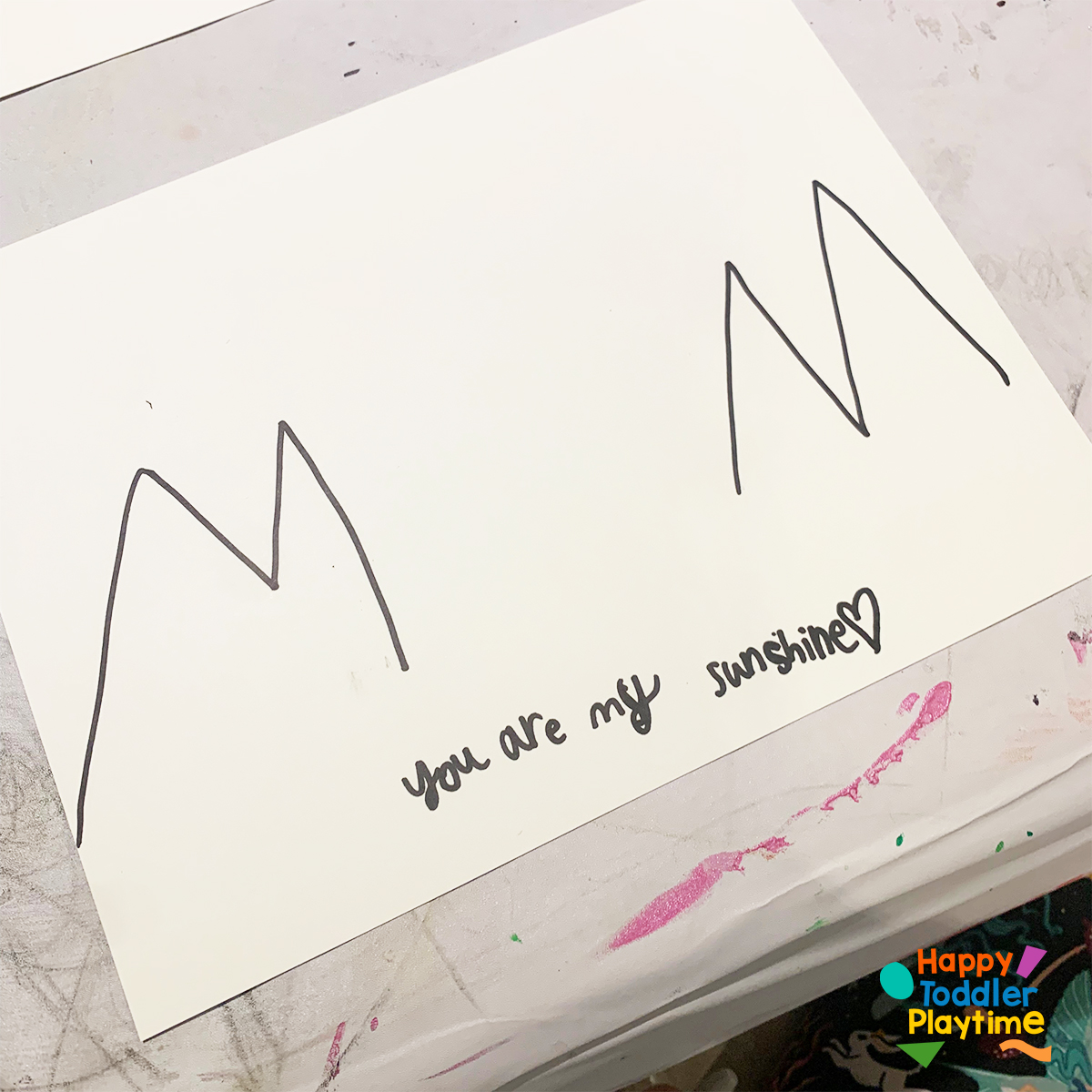 You Are My Sunshine Handprint Card for Mother's Day - Happy Toddler ...