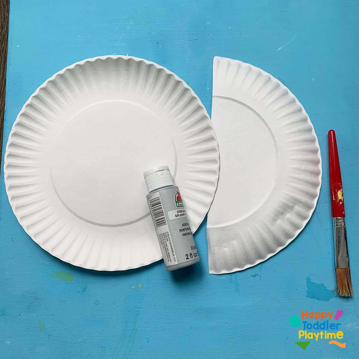 Baby Yoda Paper Plate Craft - Happy Toddler Playtime