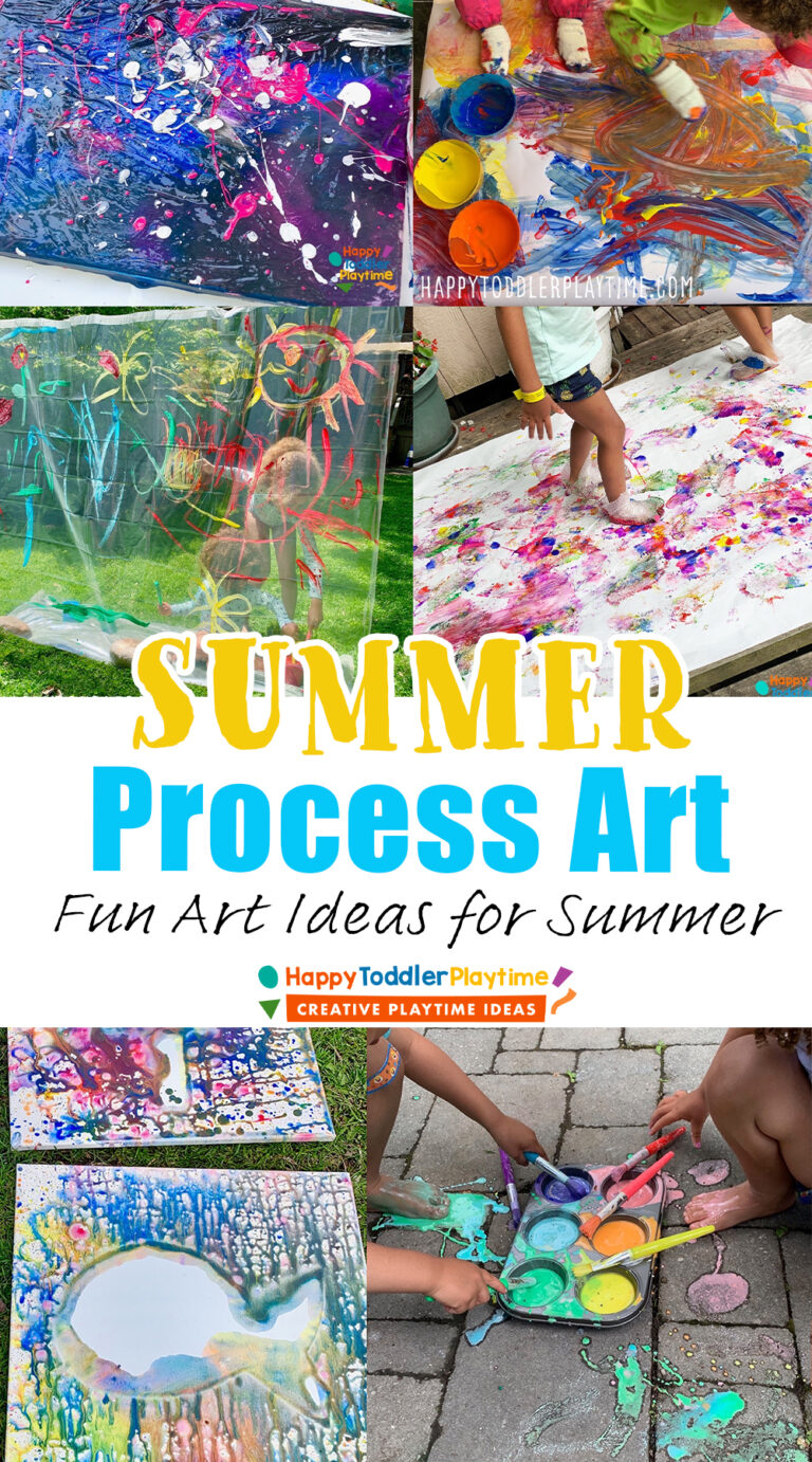 Summer Process Art: Easy Outdoor Art Projects for Kids - Happy Toddler ... Summer Process Art: Easy Outdoor Art Projects for Kids - Happy Toddler ...
