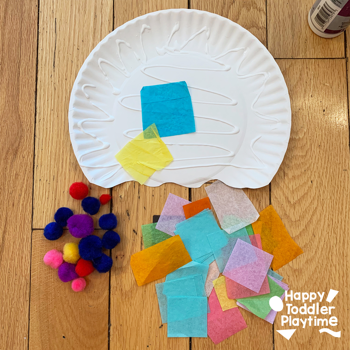 Paper Plate Ice Cream Craft - Happy Toddler Playtime