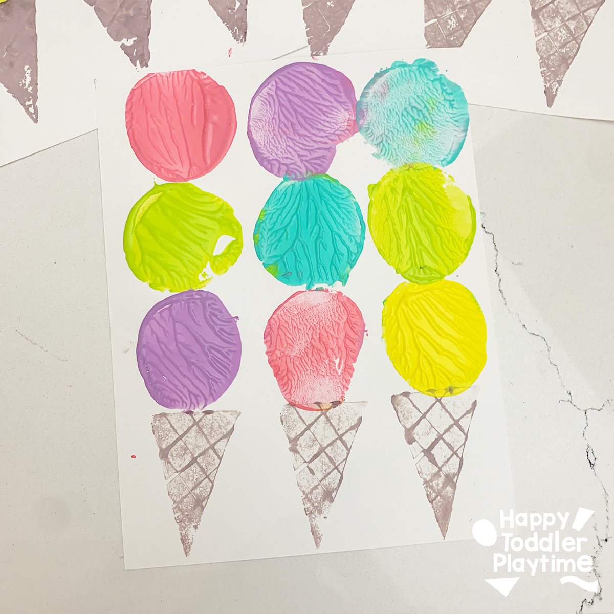 25 Cool Ice Cream Crafts and Activities for Kids - Happy Toddler Playtime