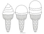 Ice Cream Colouring Pages for Kids - Happy Toddler Playtime