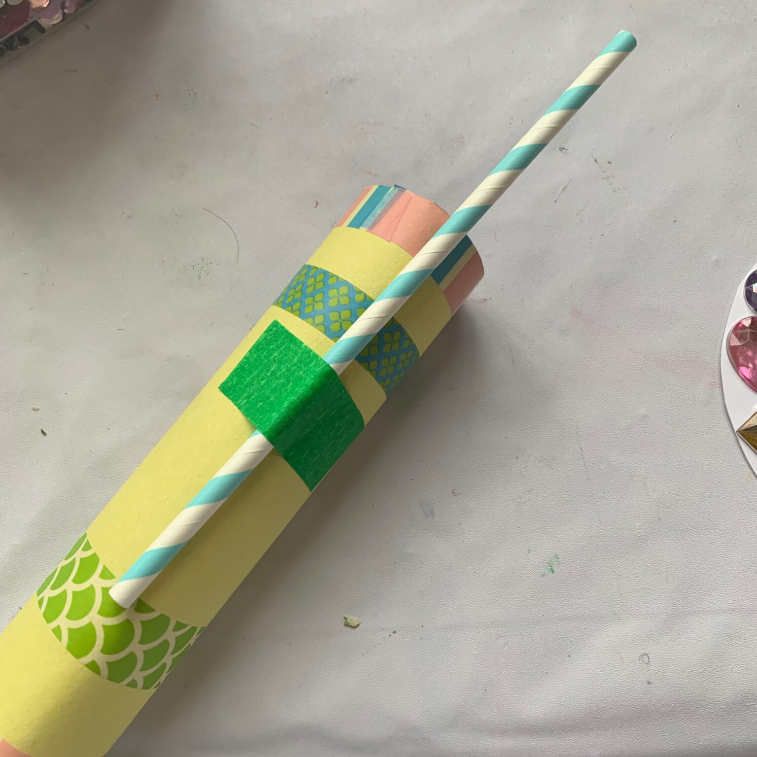 DIY Kaleidoscope STEAM Craft - Happy Toddler Playtime