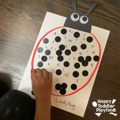Dot Sticker Ladybug: Letter L Activity for Preschoolers - Happy Toddler ...