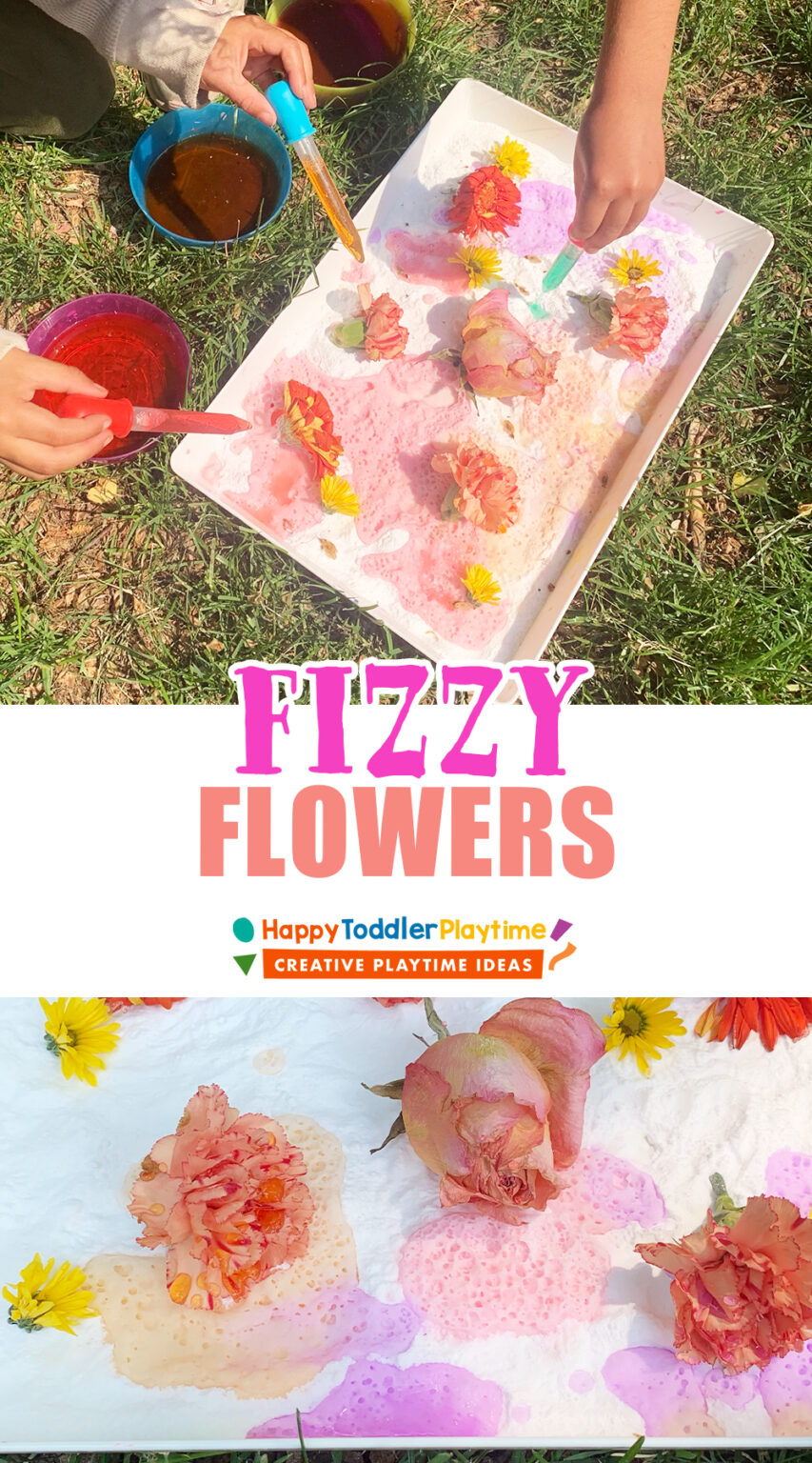 Fizzy Flowers: Easy STEM Activity - Happy Toddler Playtime