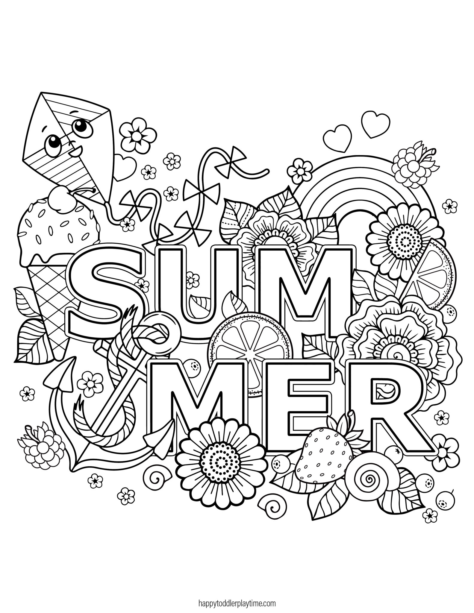 Summer Coloring Pages For Kids Free Printable Happy Toddler Playtime Summer Coloring Pages For Kids Free Printable Happy Toddler Playtime