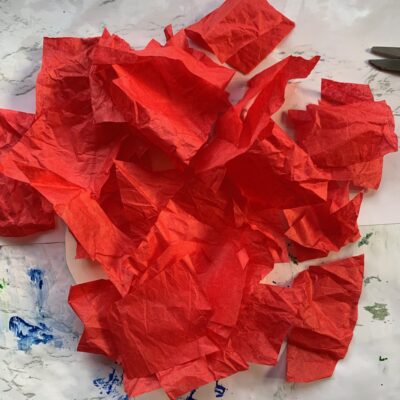 Tissue Paper Crab Craft - Happy Toddler Playtime