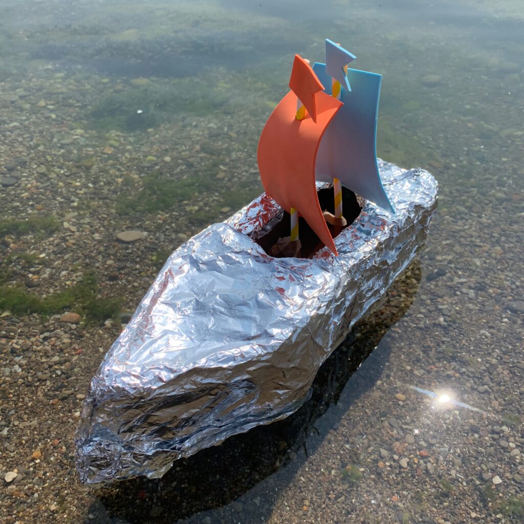 Aluminum Foil Boats: Easy STEM Craft for Kids - Happy Toddler Playtime