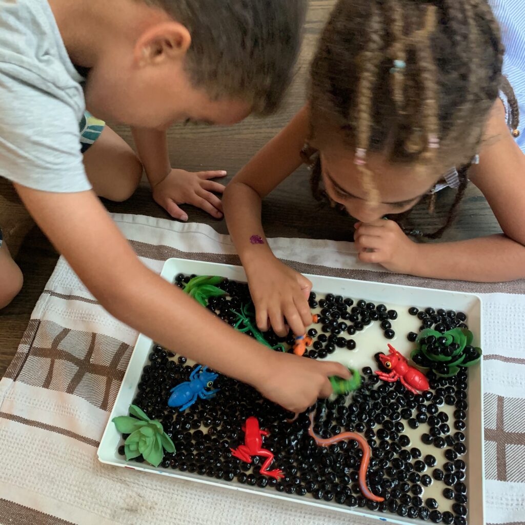 Bug Sensory Bin with Taste-Safe Water Beads - Happy Toddler Playtime