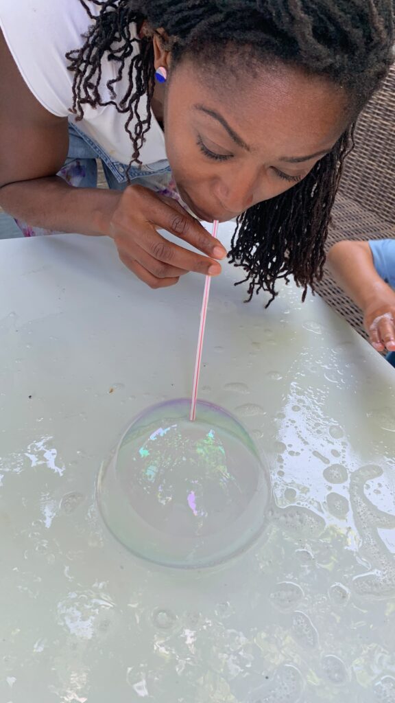 Tabletop Bubbles: A Super Easy & Fun Way to Blow Bubbles - Happy ...