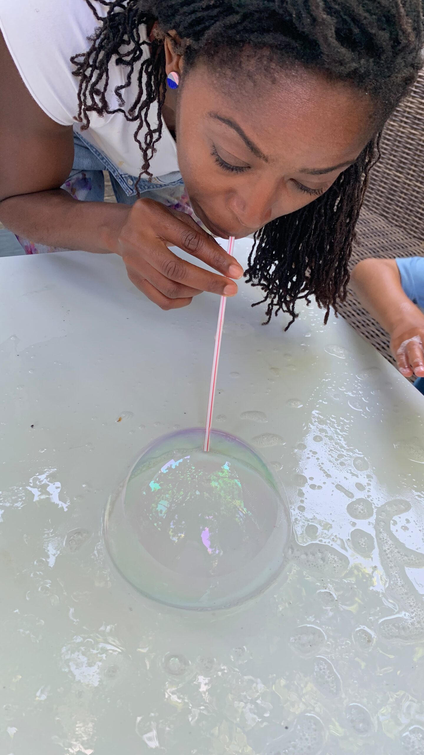 Tabletop Bubbles: A Super Easy & Fun Way to Blow Bubbles - Happy ...