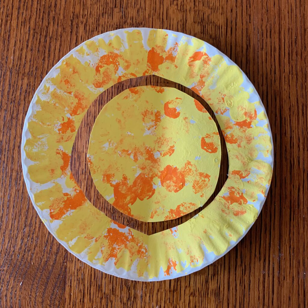 Paper Plate Sunshine Craft - Happy Toddler Playtime