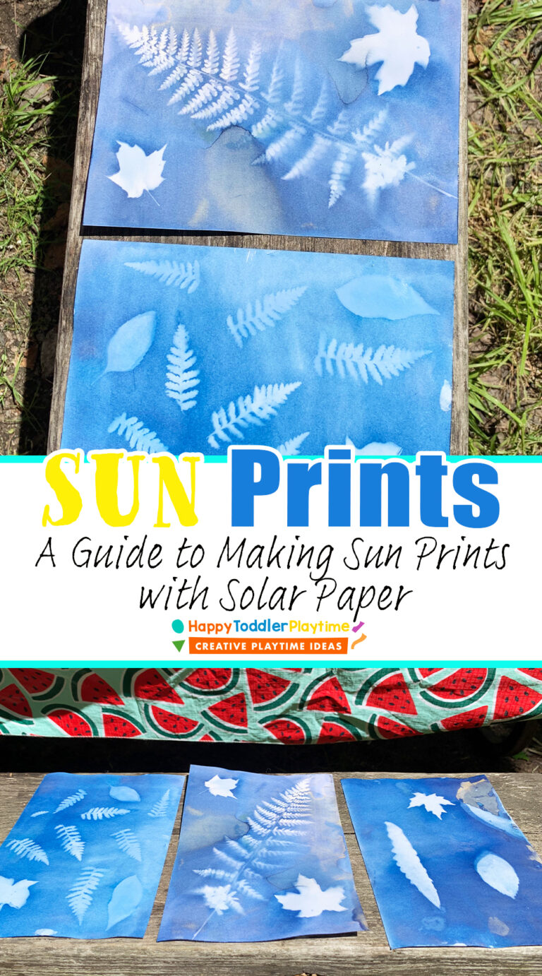 How to Make Sun Prints - Happy Toddler Playtime