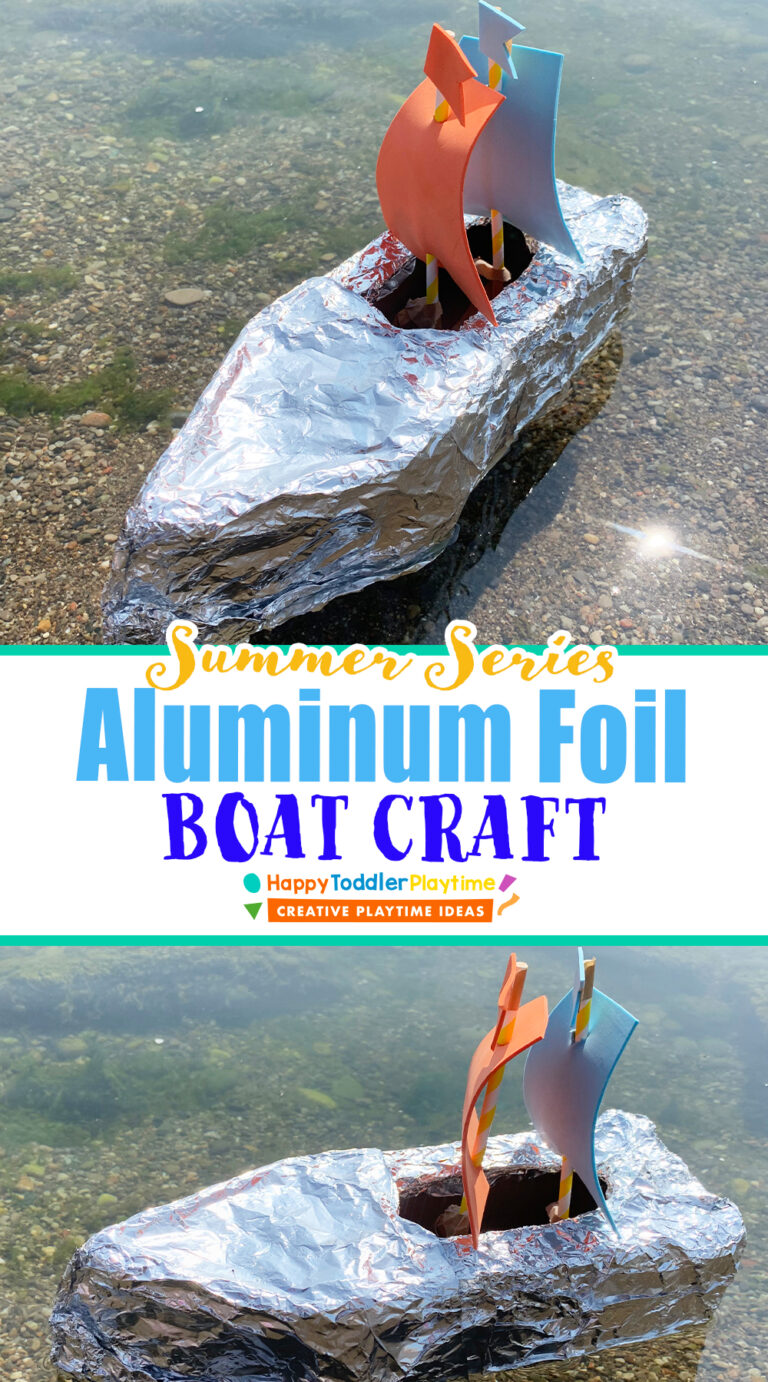 Aluminum Foil Boats: Easy STEM Craft for Kids - Happy Toddler Playtime