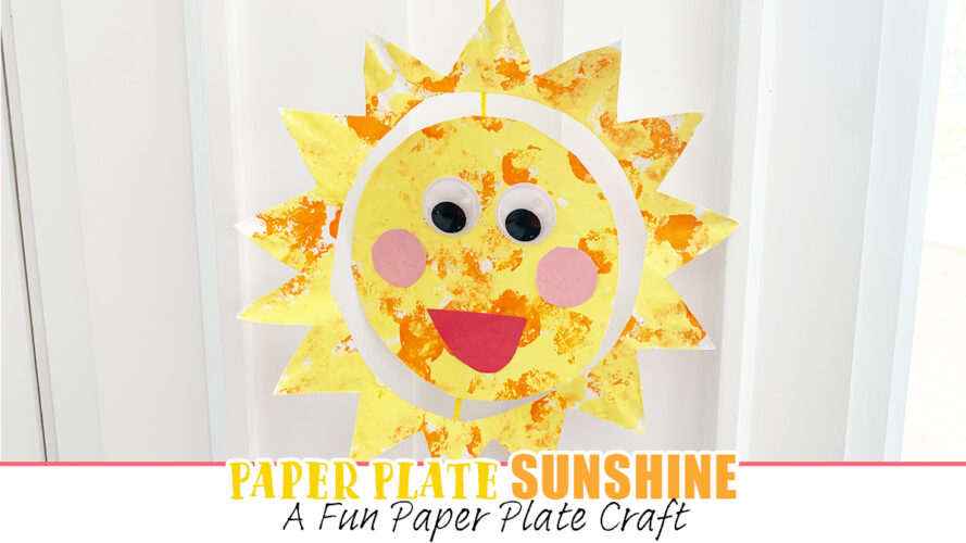 Paper Plate Sunshine Craft - Happy Toddler Playtime