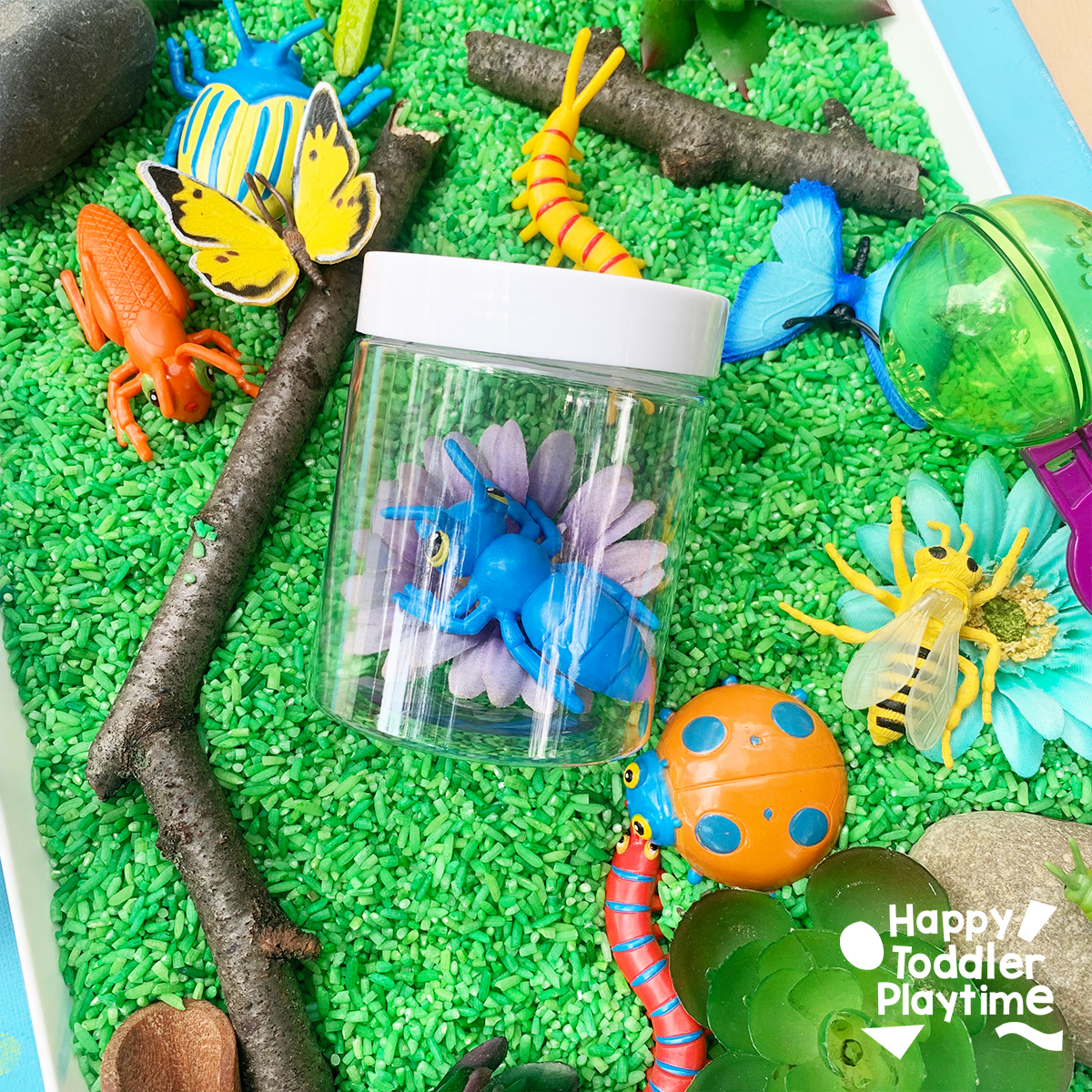 Bug Sensory Bin for Kids - Happy Toddler Playtime