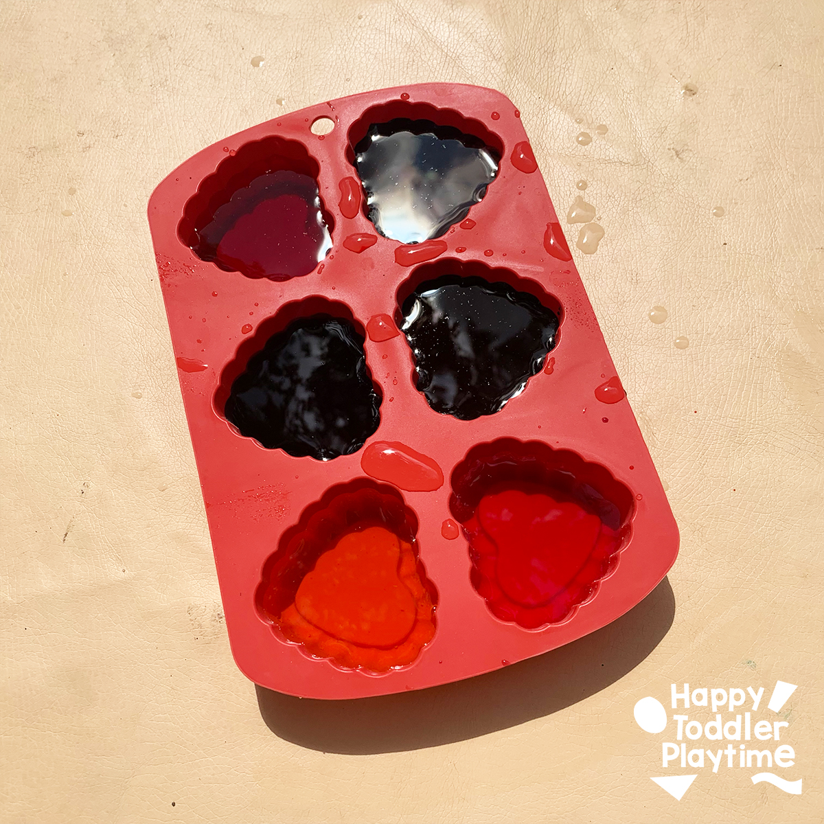 Construction Site Ice Painting - Happy Toddler Playtime