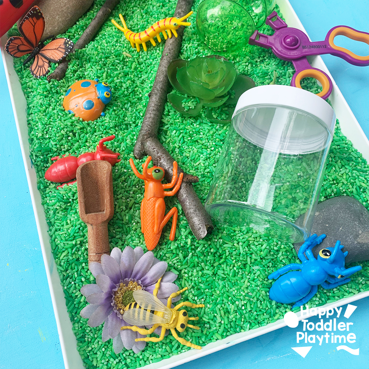 Bug Sensory Bin for Kids - Happy Toddler Playtime