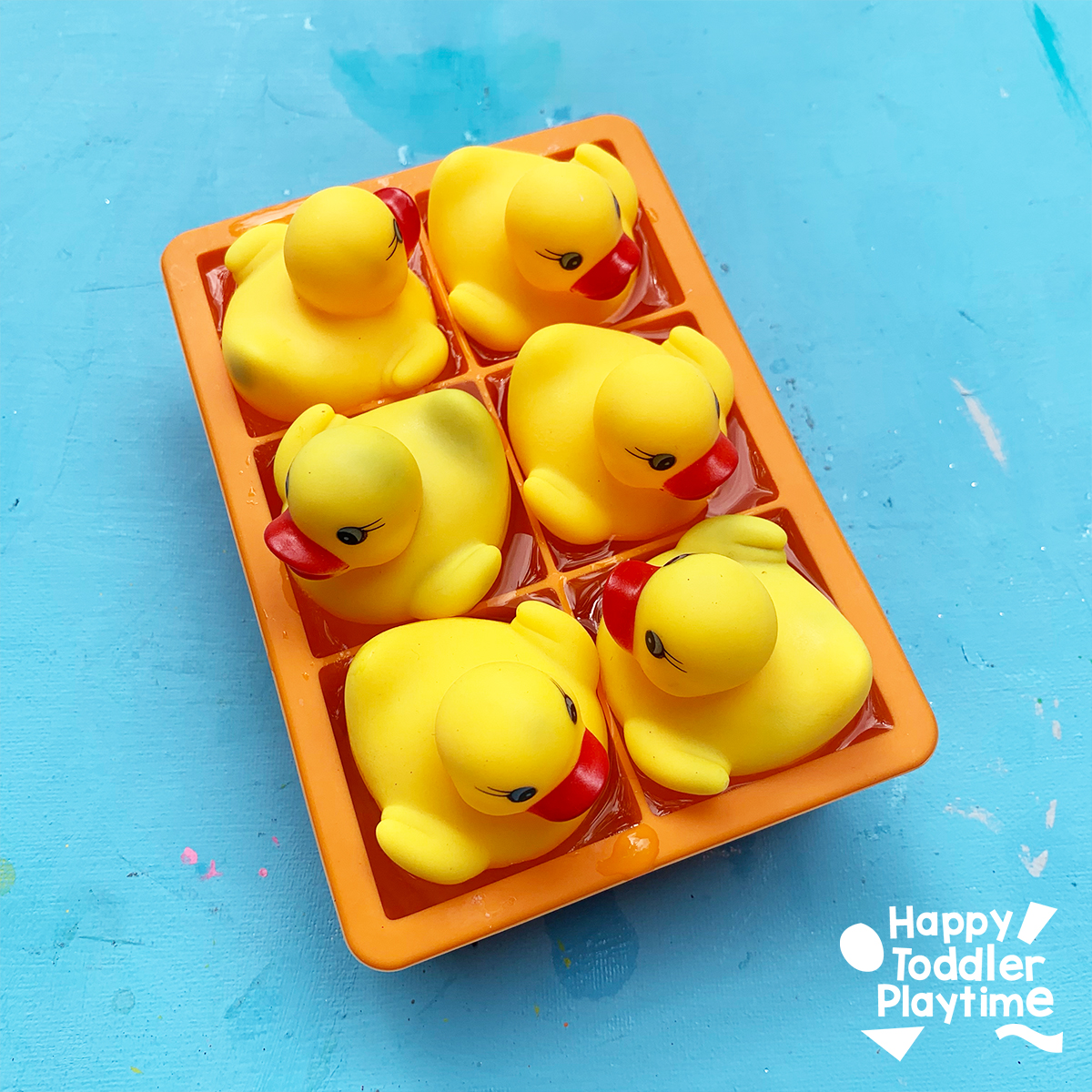 Ice Rubber Ducks: A Fun Summer Sensory Activity - Happy Toddler Playtime