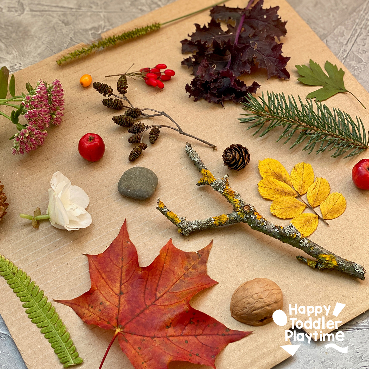 Cardboard Fall Nature Puzzle For Toddlers & Preschoolers - Happy ...