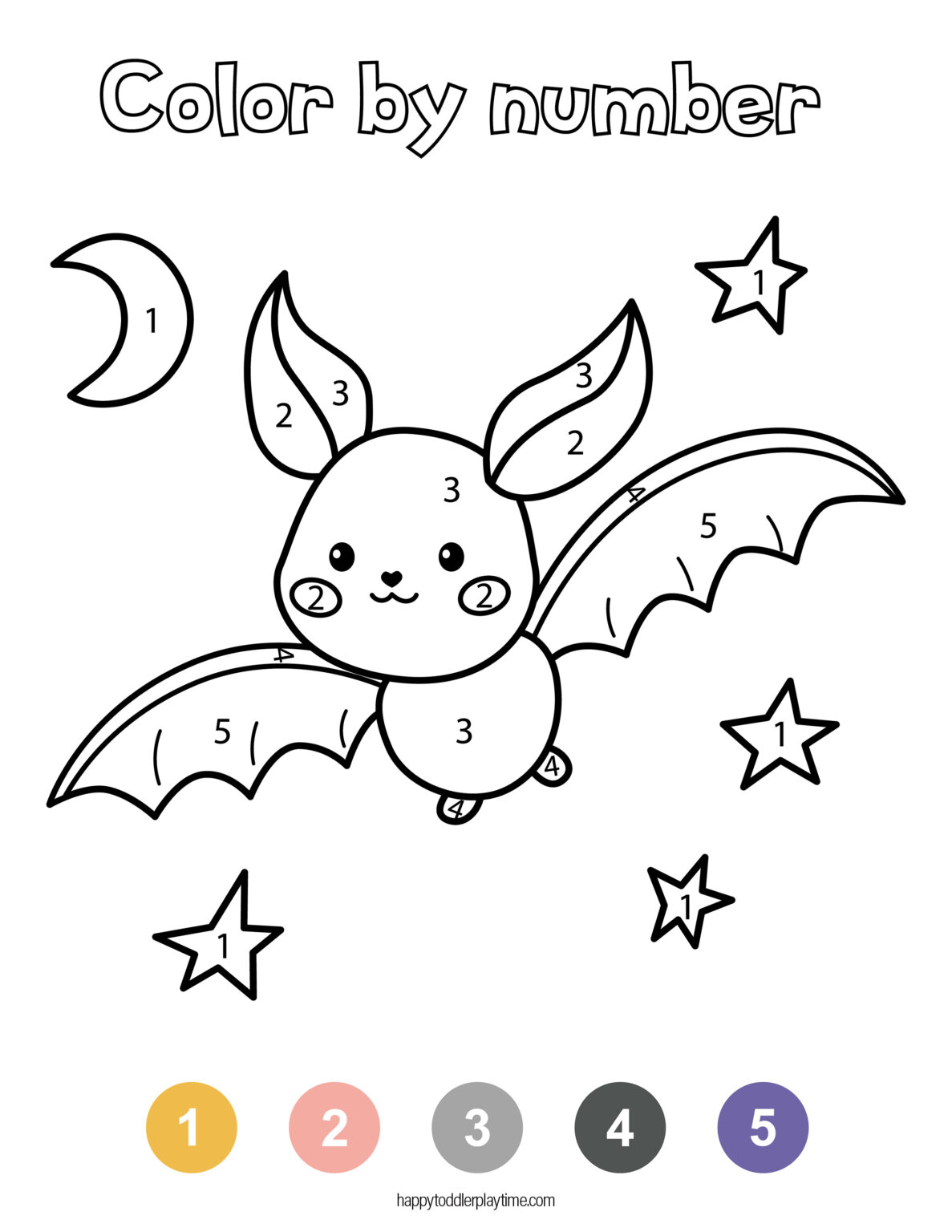 Halloween Coloring Pages for Kids - Happy Toddler Playtime