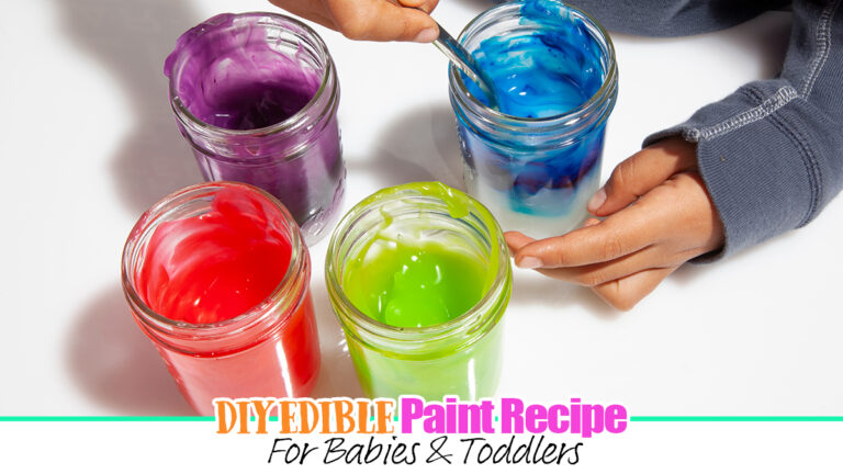 Super Easy DIY Edible Paint Recipe for Babies & Toddlers - Happy ...