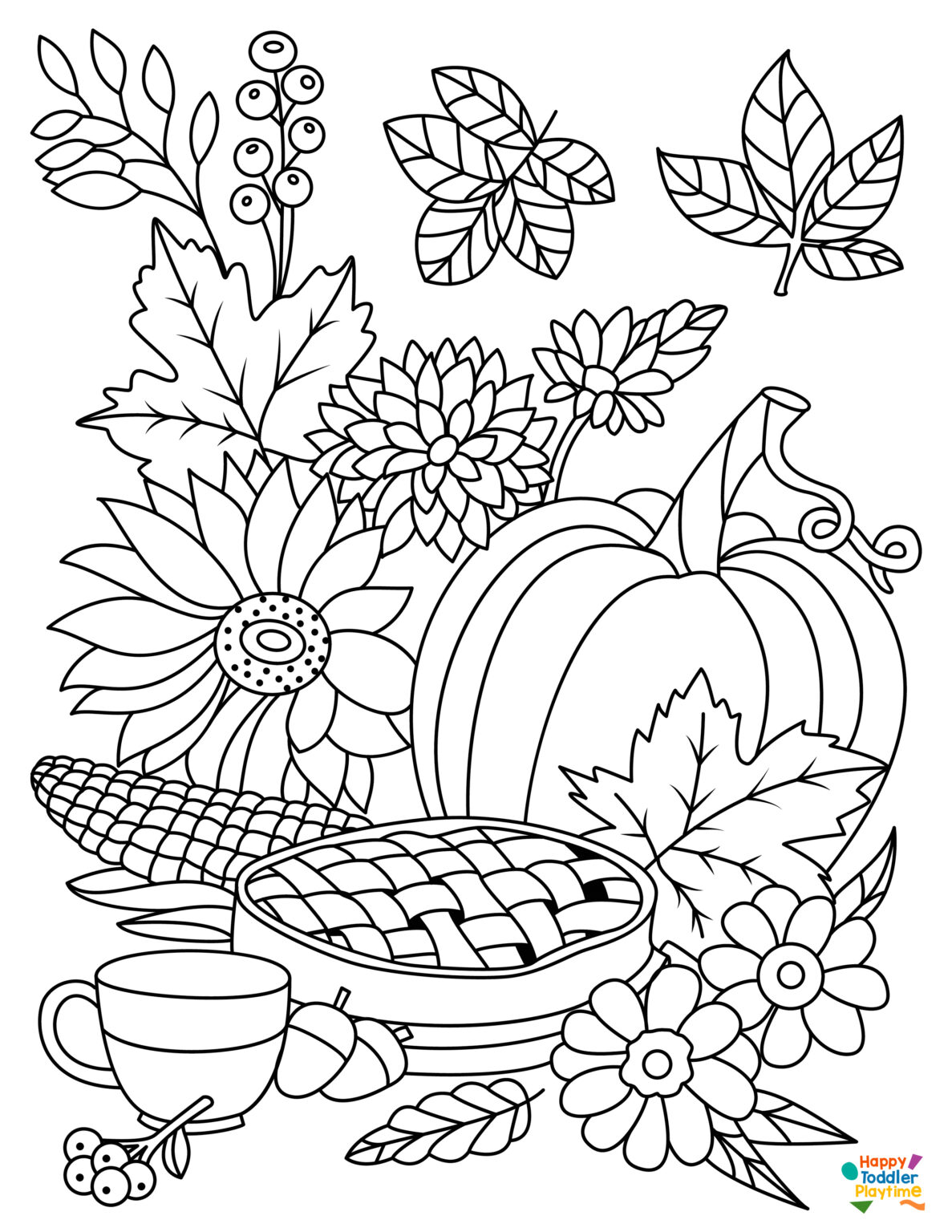 Fantastic Fall Coloring Pages for Kids - Happy Toddler Playtime