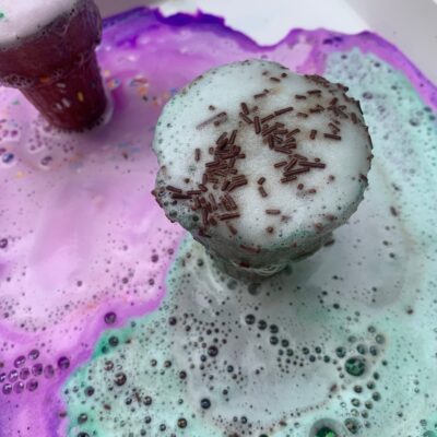 Ice Cream Cone Volcanoes: Easy STEM Activity - Happy Toddler Playtime