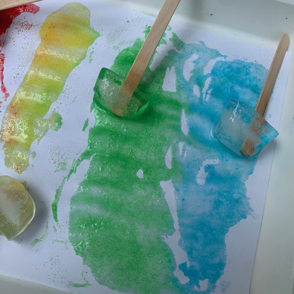 Jello Ice Painting: A Tasty Twist to Process Art Fun - Happy Toddler ...