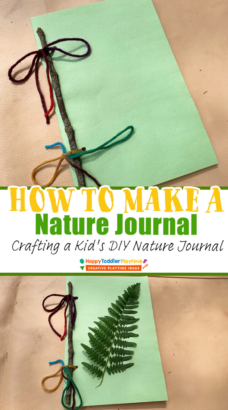 How to Make A DIY Nature Journal for Kids - Happy Toddler Playtime