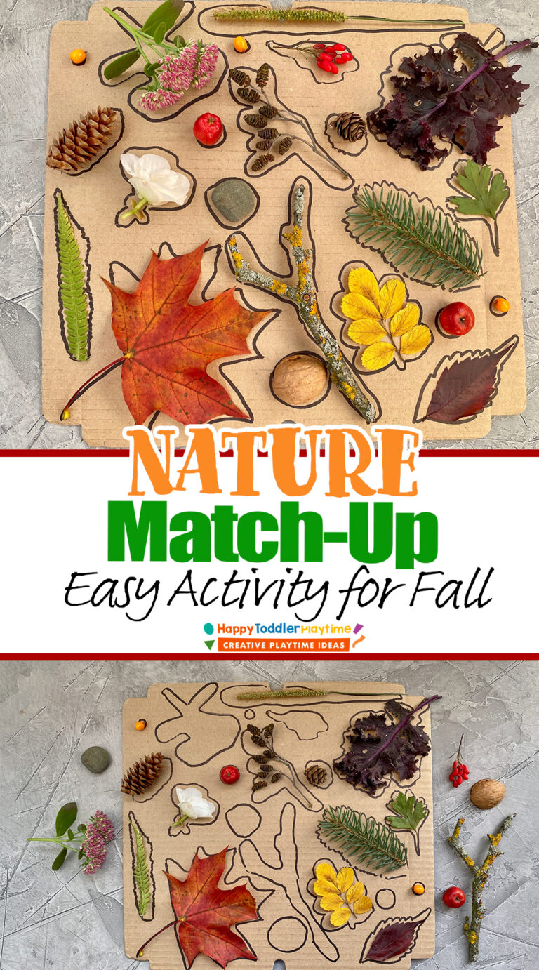 Cardboard Fall Nature Puzzle For Toddlers & Preschoolers - Happy ...
