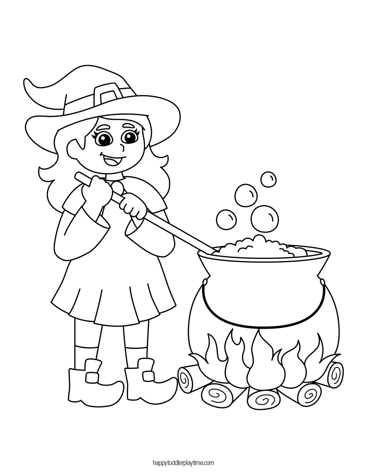 Halloween Coloring Pages for Kids - Happy Toddler Playtime