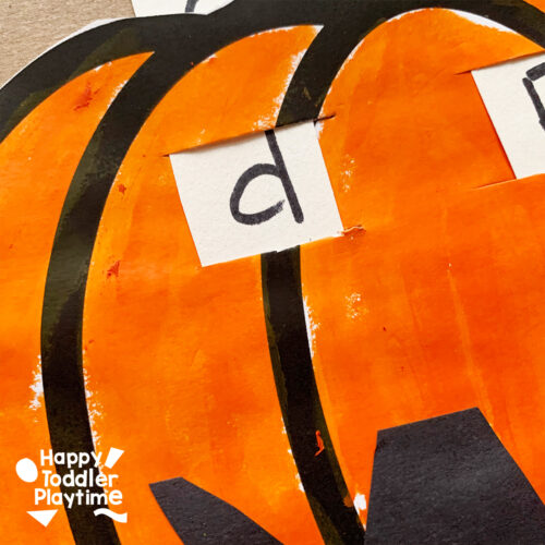 Pumpkin Letter Writing Board - Happy Toddler Playtime
