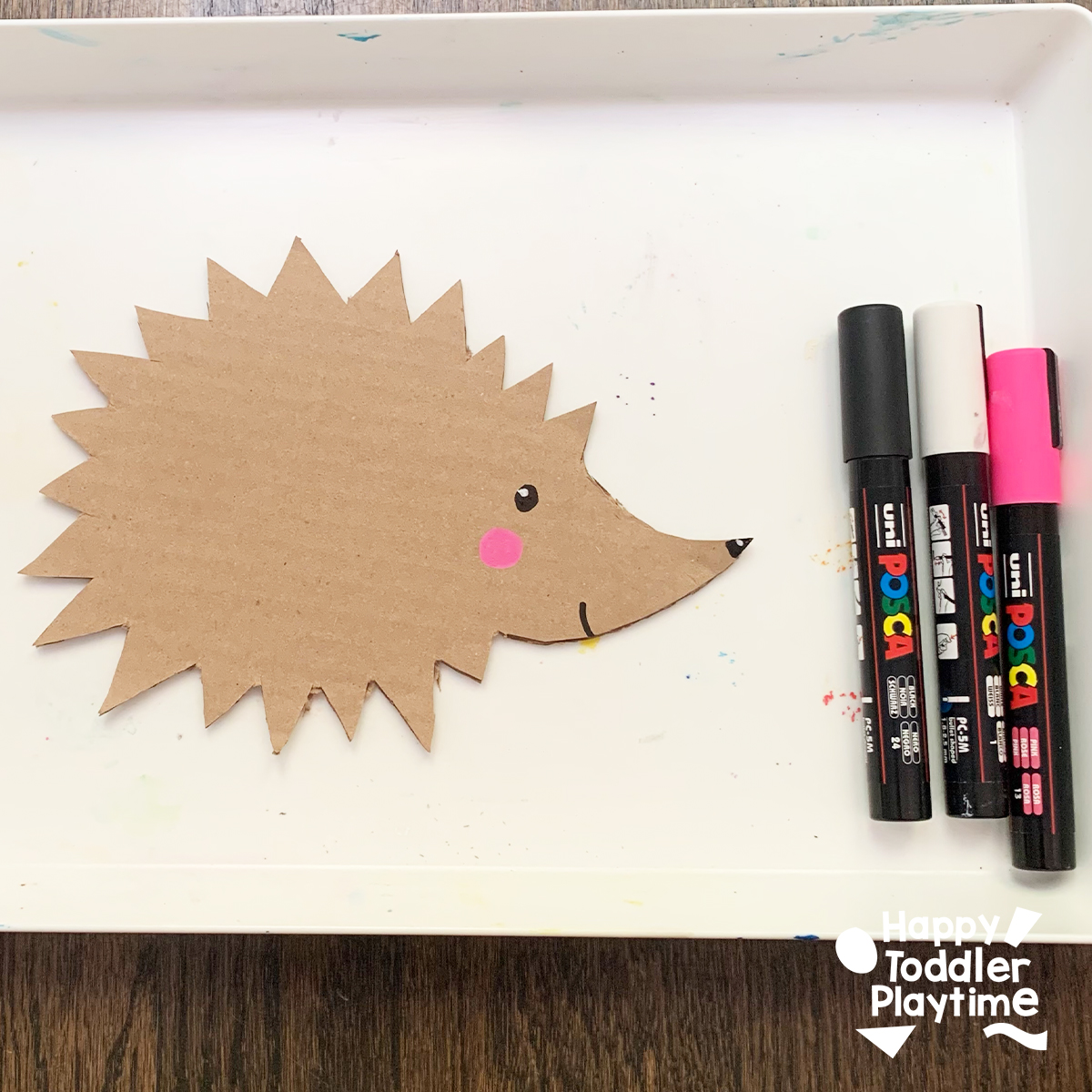 Hedgehog Counting Craft: A Fun Fall Activity - Happy Toddler Playtime