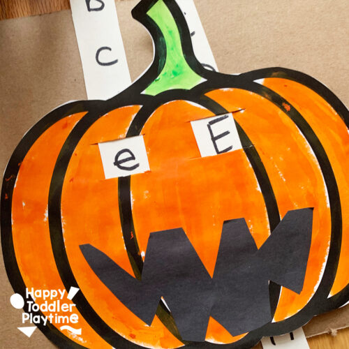 Pumpkin Letter Writing Board - Happy Toddler Playtime