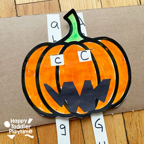 Pumpkin Letter Writing Board - Happy Toddler Playtime