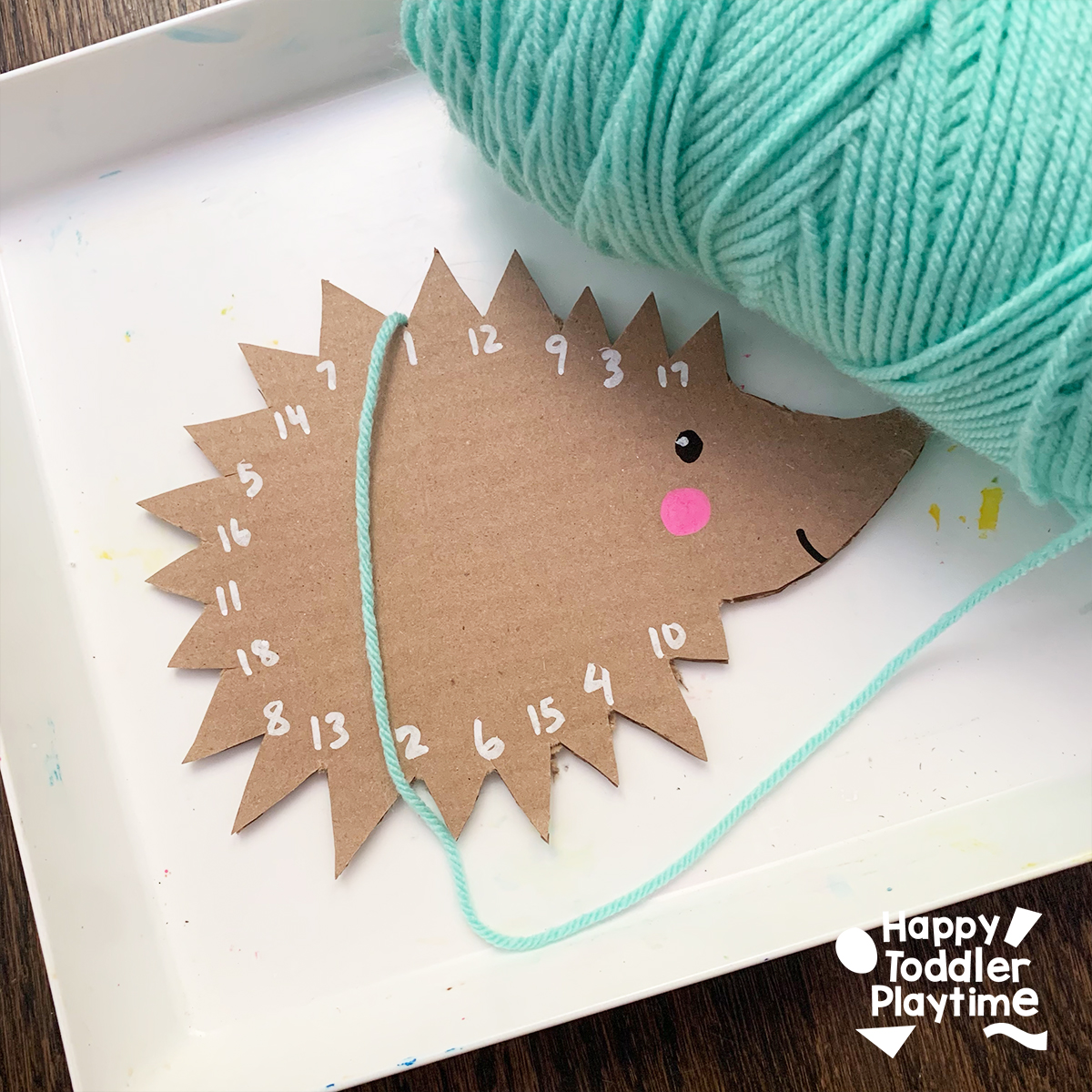 Hedgehog Counting Craft: A Fun Fall Activity - Happy Toddler Playtime