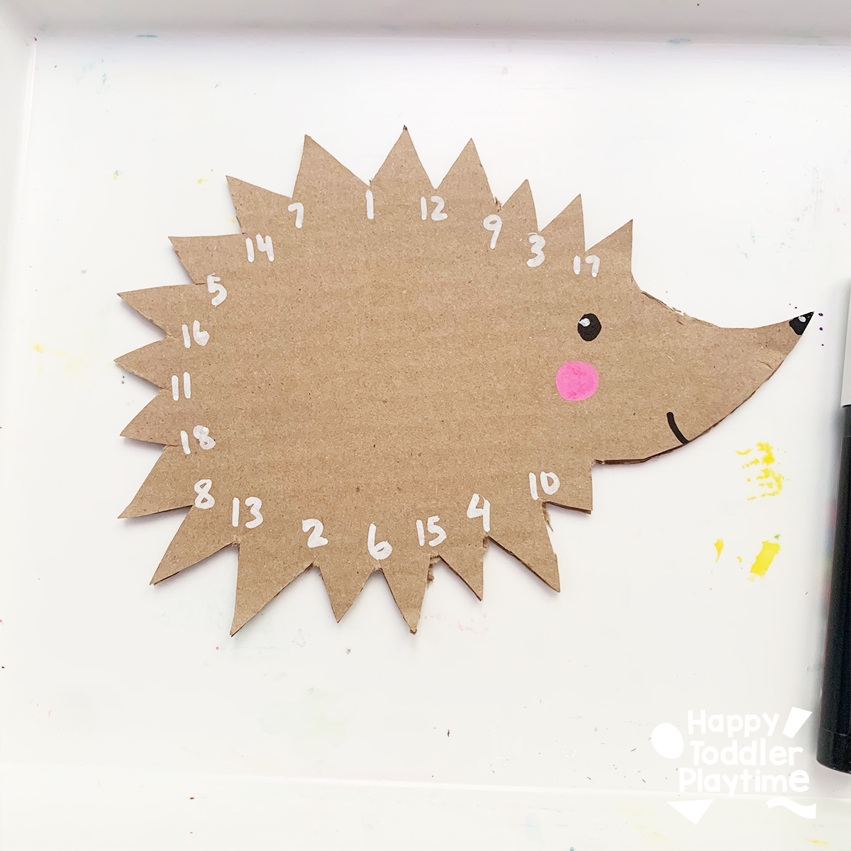 Hedgehog Counting Craft: A Fun Fall Activity - Happy Toddler Playtime