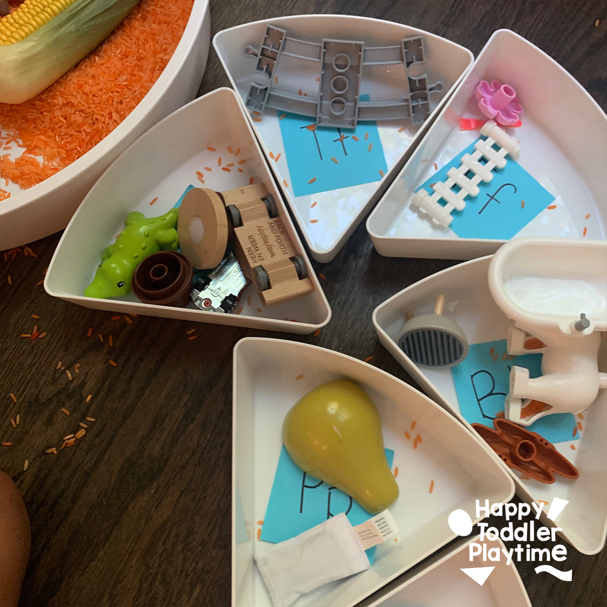 Letter Sound Matching Sensory Bin for Kindergartners and Preschoolers ...