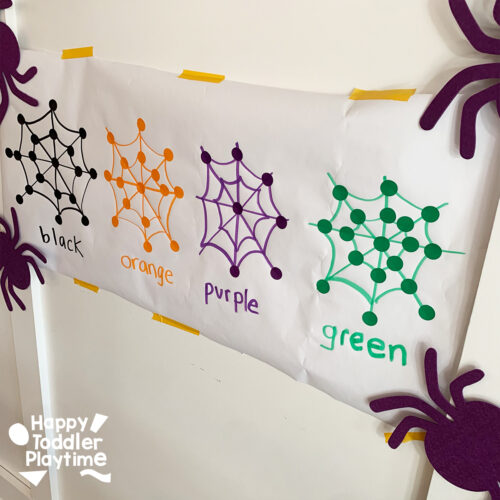 Spider Web Crafts for Kids - Happy Toddler Playtime