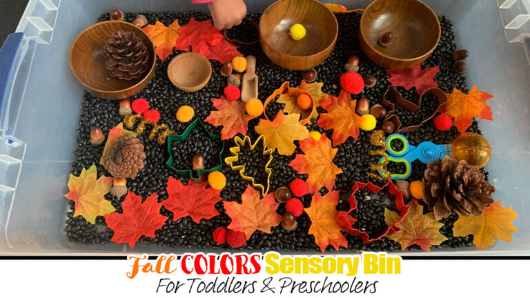Fall Colors Sensory Bin for Toddlers and Preschoolers - Happy Toddler ...